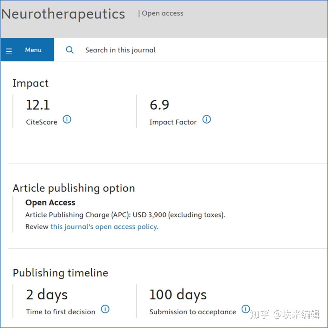 期刊推荐|神经科学领域Accept超快的10本SCI期刊速览 - 知乎