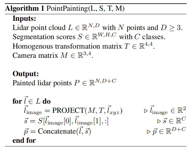2020 CVPR——PointPainting: Sequential Fusion for 3D Object Detection - 知乎
