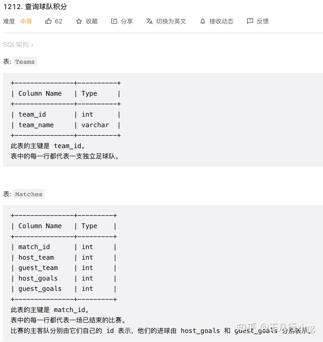 LeetCode 官方70道 SQL 精选题汇总（附MySQL代码） - 知乎