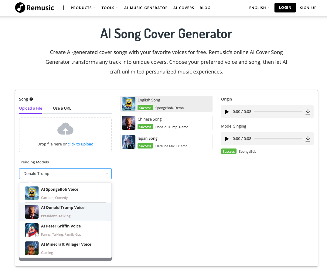 免费AI翻唱工具Remusic AI，覆盖克隆10000+声音 - 知乎
