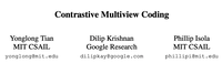CMC: Contrastive Multiview Coding - 知乎