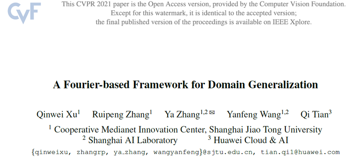 论文笔记36：A Fourier-based Framework for Domain Generalization - 知乎