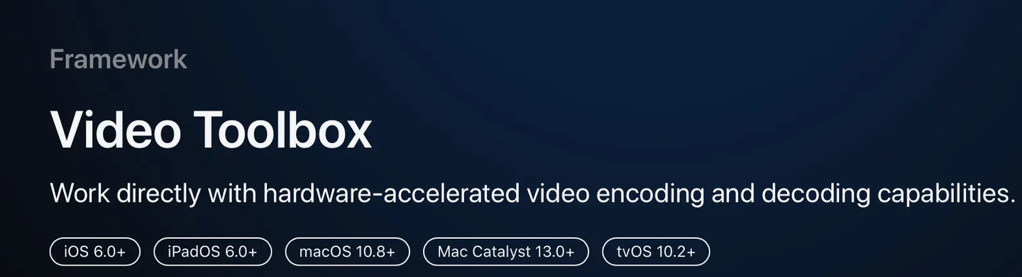 iOS Video Tool box 视频硬编解码 - 知乎