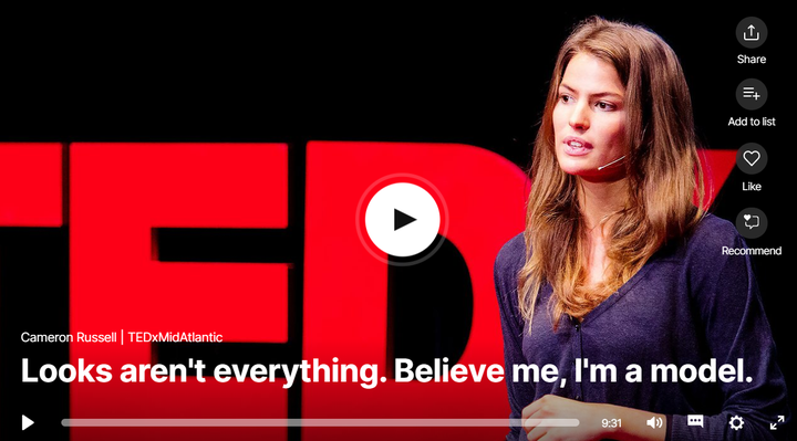 TED演讲-Looks aren't everything. ..I'm a model. - 知乎