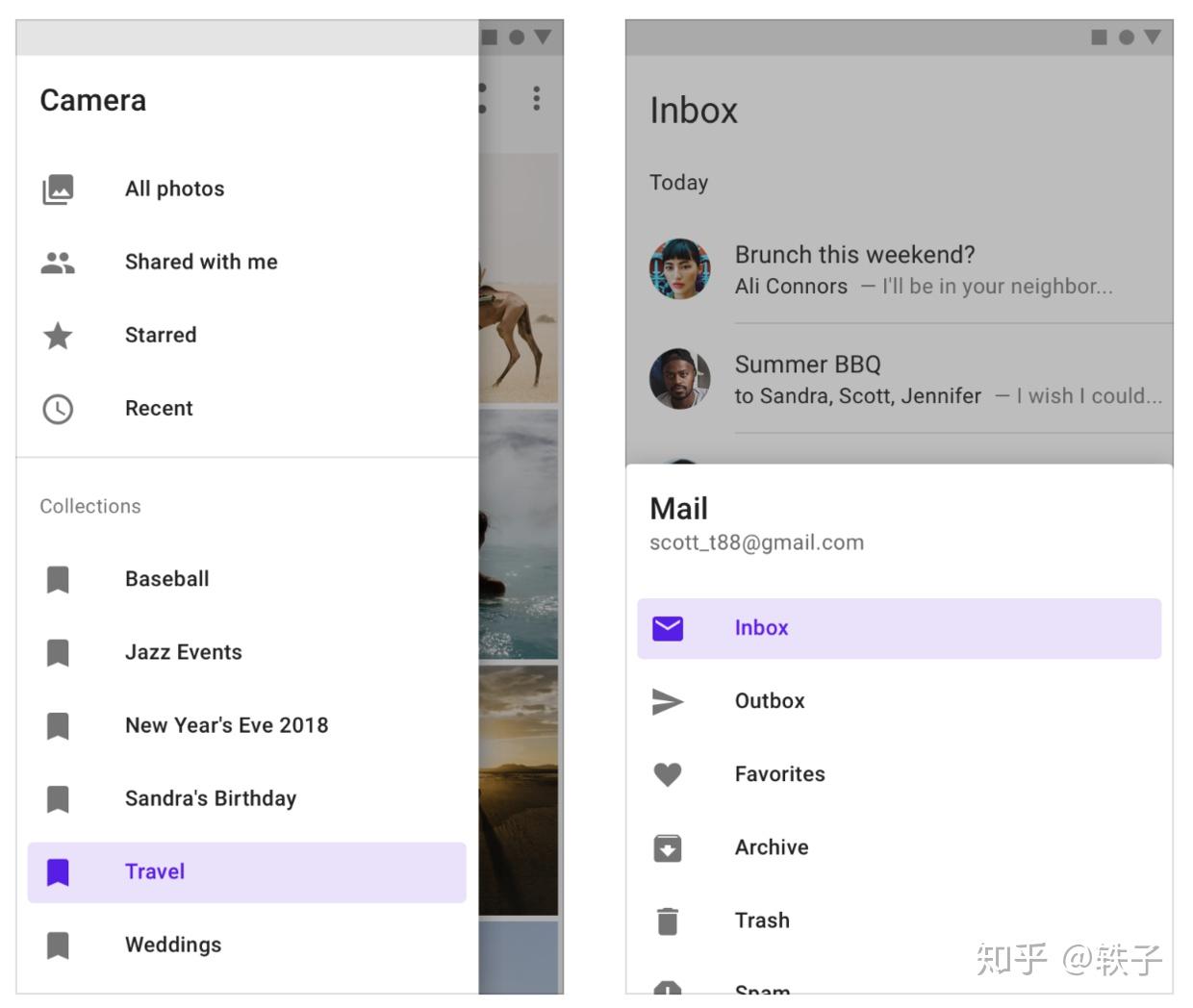 Material Design——Navigation drawer - 知乎