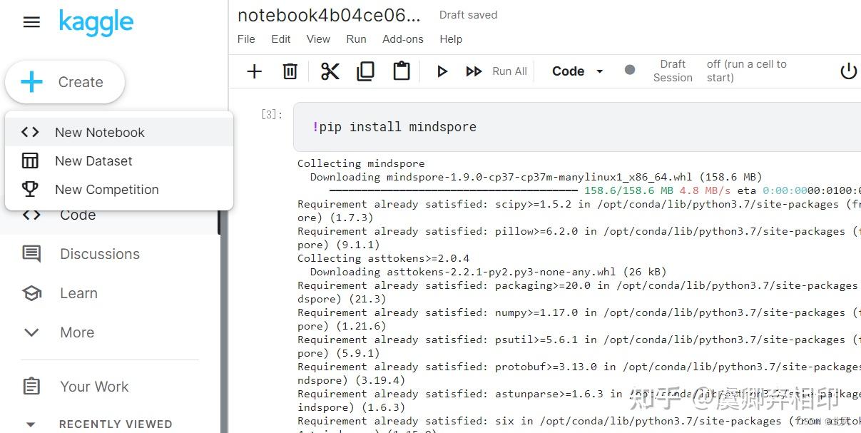 第四章 kaggle平台永久部署mindspore - 知乎