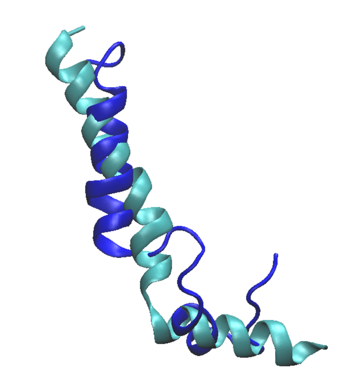 分子模拟||VMD叠合并计算两个结构间RMSD值 - 知乎