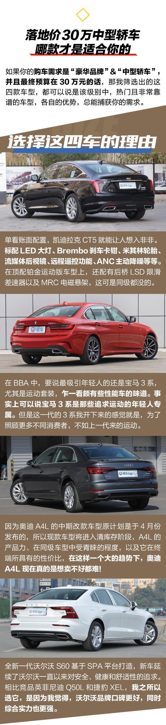 落地30万,都说3系好！CT5/A4L/S60怎么了,要运动CT5是认真的 - 知乎