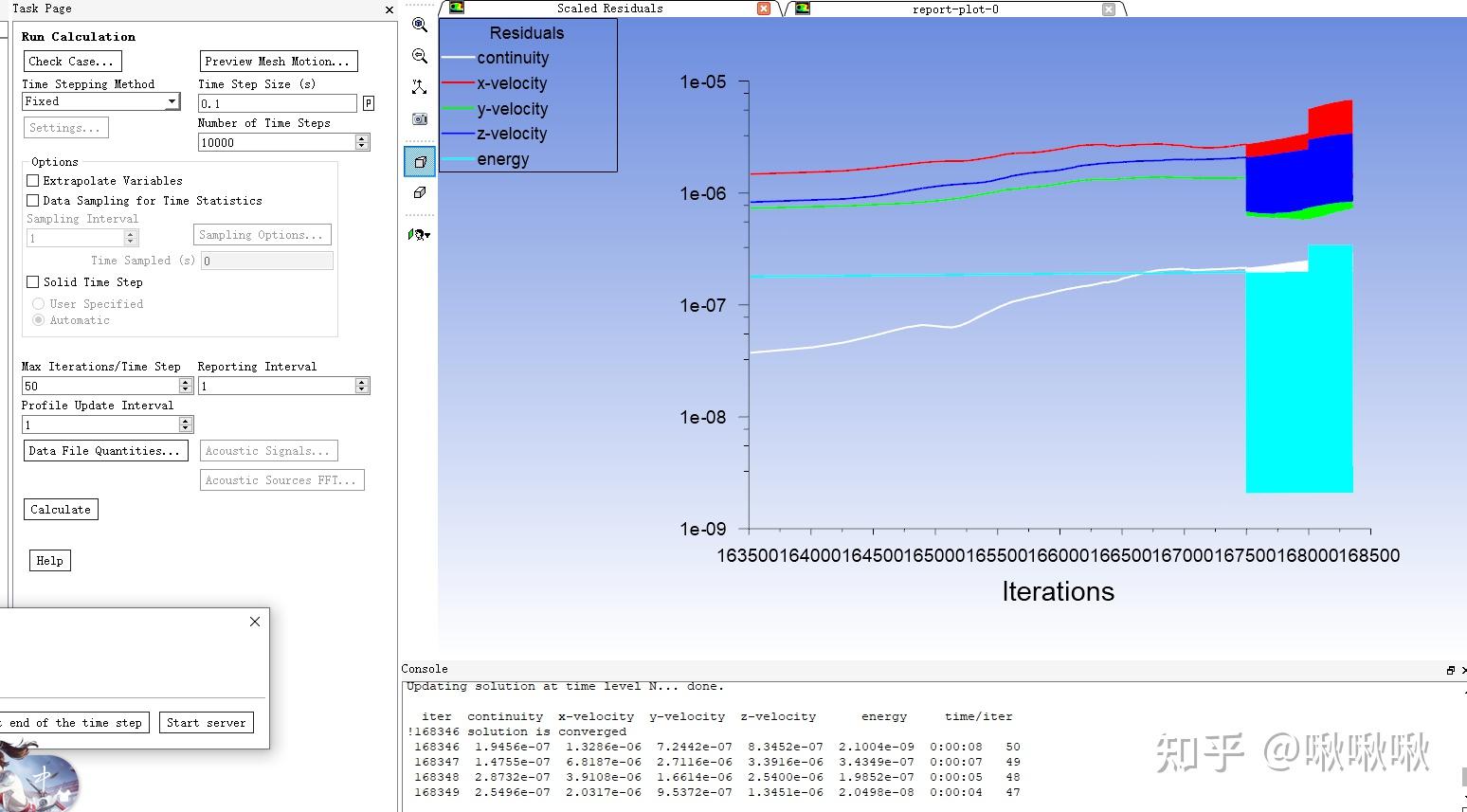 Fluent计算（非定常）不收敛，此时应该增加迭代次数还是减小时间步长？ - 知乎