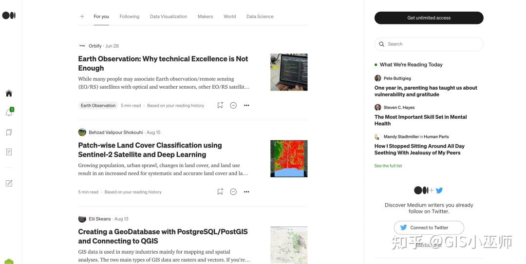 GISer 去哪发掘 GIS 相关技术文章、资讯、地图素材，看完本文就知道都在哪搬运的内容 - 知乎