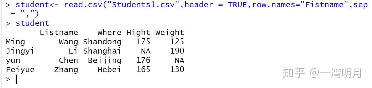 R语言数据的导入（二）：read.csv() - 知乎