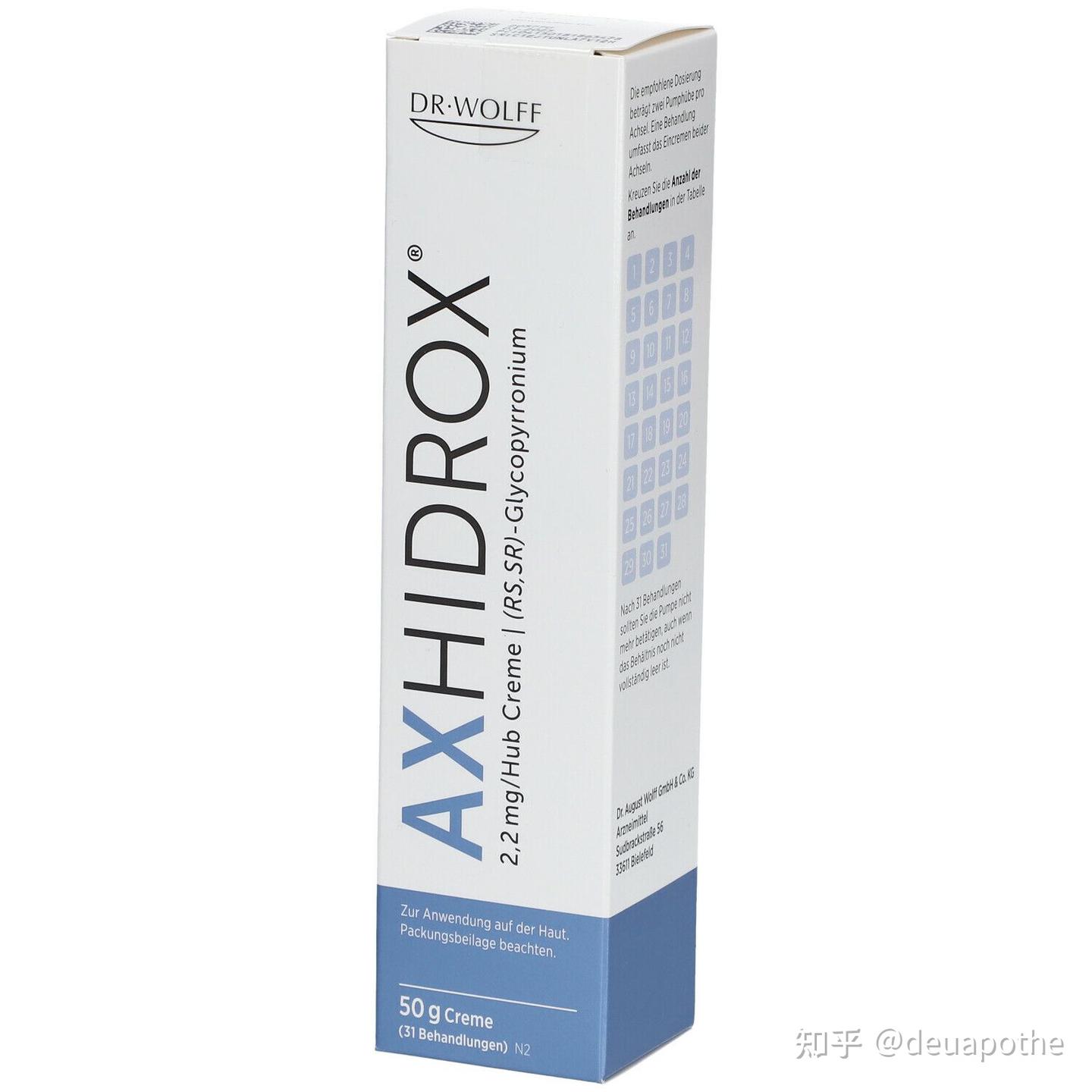 抗胆碱能止汗软膏 Axhidrox (格隆溴铵)用于治疗多汗症 - 知乎