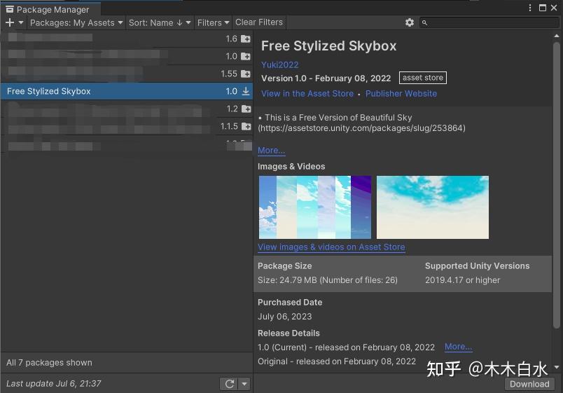 【Unity3D】如何导入Asset Store内资源 - 知乎