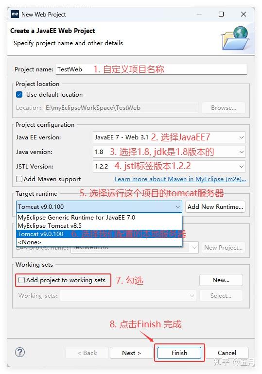 Java Web开发, myeclipse配置本地的tomcat、部署项目、启动项目、超详细小白保姆级教程 - 知乎