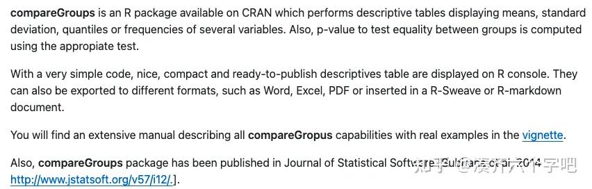 R语言绘制临床基线表(Table1三线表)-compareGroups包 - 知乎