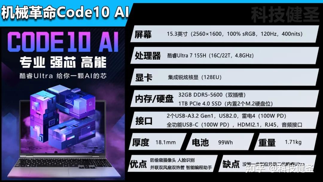 机械革命Code10 AI上架 4399元拿下酷睿Ultra 7！ - 知乎