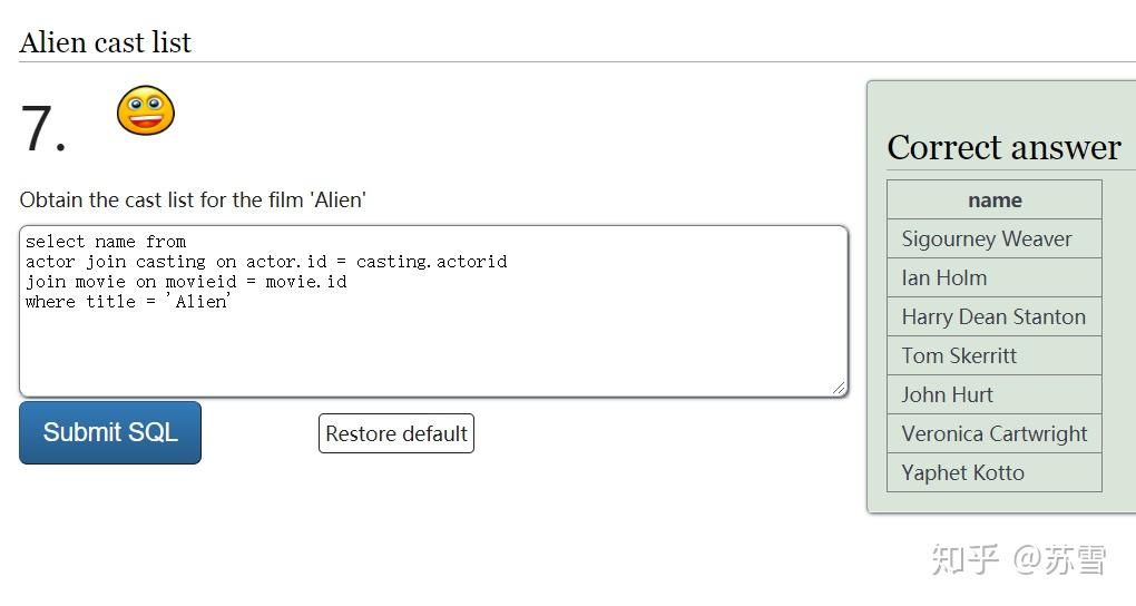 SQLZOO 练习题7（含答案）：More JOIN operations - 知乎