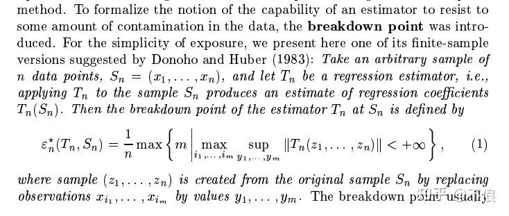 鲁棒回归之Least Trimmed Squares - 知乎