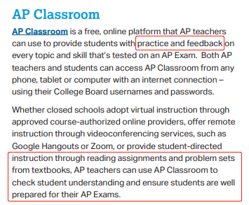 AP考生备考必备！CB官方推出的AP Classroom到底是什么？ - 知乎