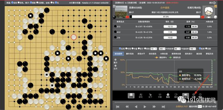 1919围棋支持围棋对弈平台的棋谱AI分析研究 - 知乎