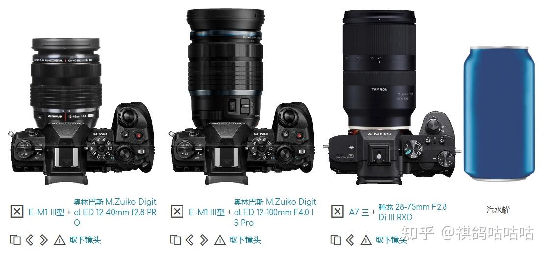 在相机和镜头大小方面，这两个网站帮了我很大忙 - 知乎