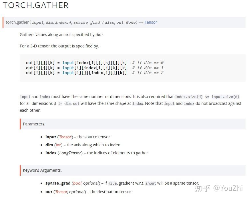如何正确的理解 Pytorch 中的 gather 函数？ - 知乎