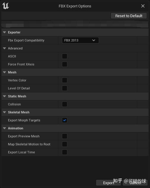 unreal导出morph target (BS)到FBX - 知乎