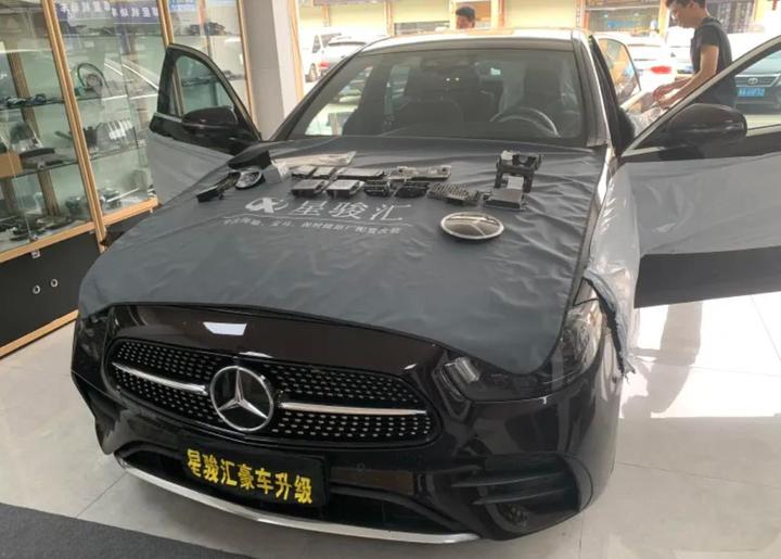 安全舒心的装置，新款奔驰E300L改装23P驾驶辅助系统、电吸门 - 知乎