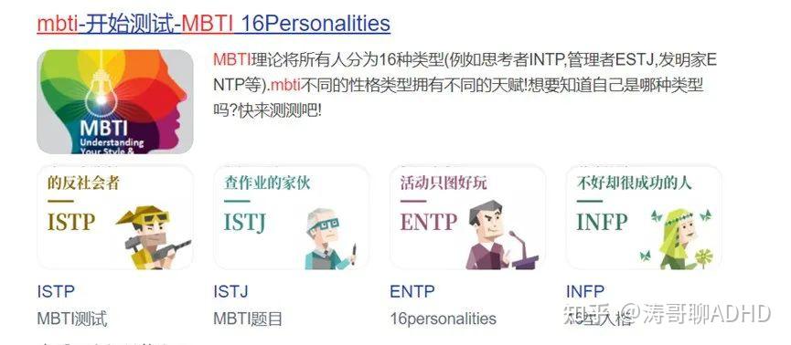 MBTI测试中ADHD出现人格类型最多的竟然是—— - 知乎