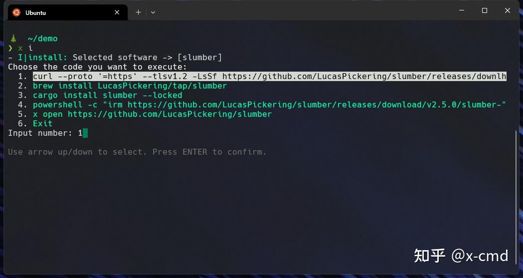 x-cmd install | Slumber - 告别繁琐，拥抱高效的终端 HTTP 客户端 - 知乎