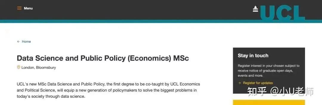 录取要求、录取率大揭秘！UCL——DS项目这么多，我该怎么选？ - 知乎