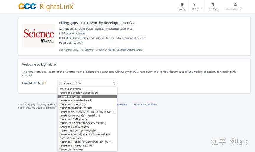 获取期刊copyrights - 知乎