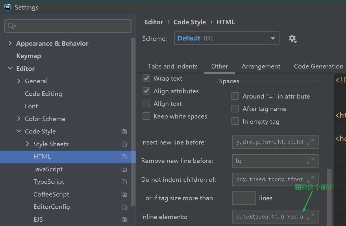 webstorm中emmet展开a标签和行内元素不换行的解决办法 - 知乎