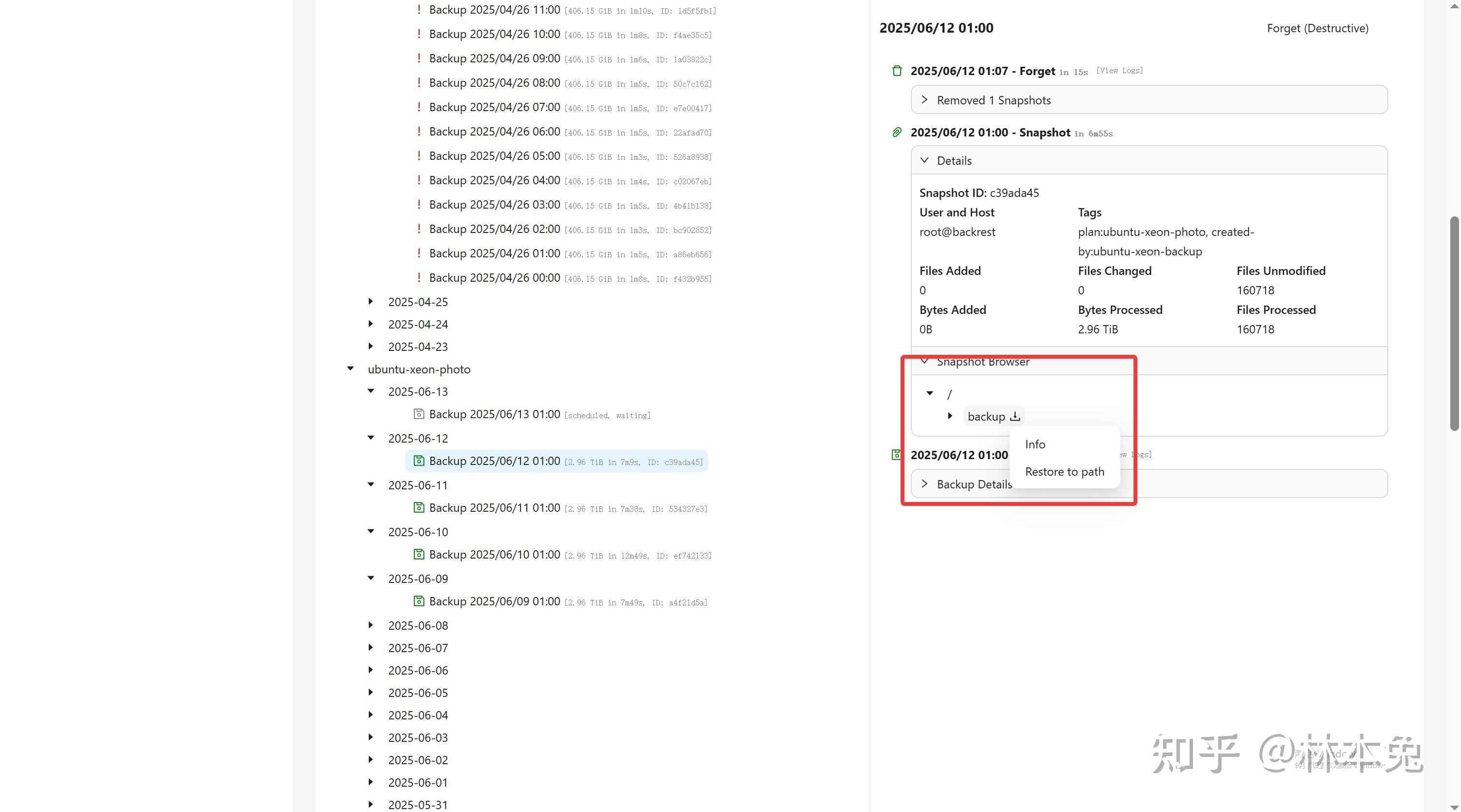 适合全NAS系统的低成本云端加密块备份方案，Backrest（restic）教程分享 - 知乎