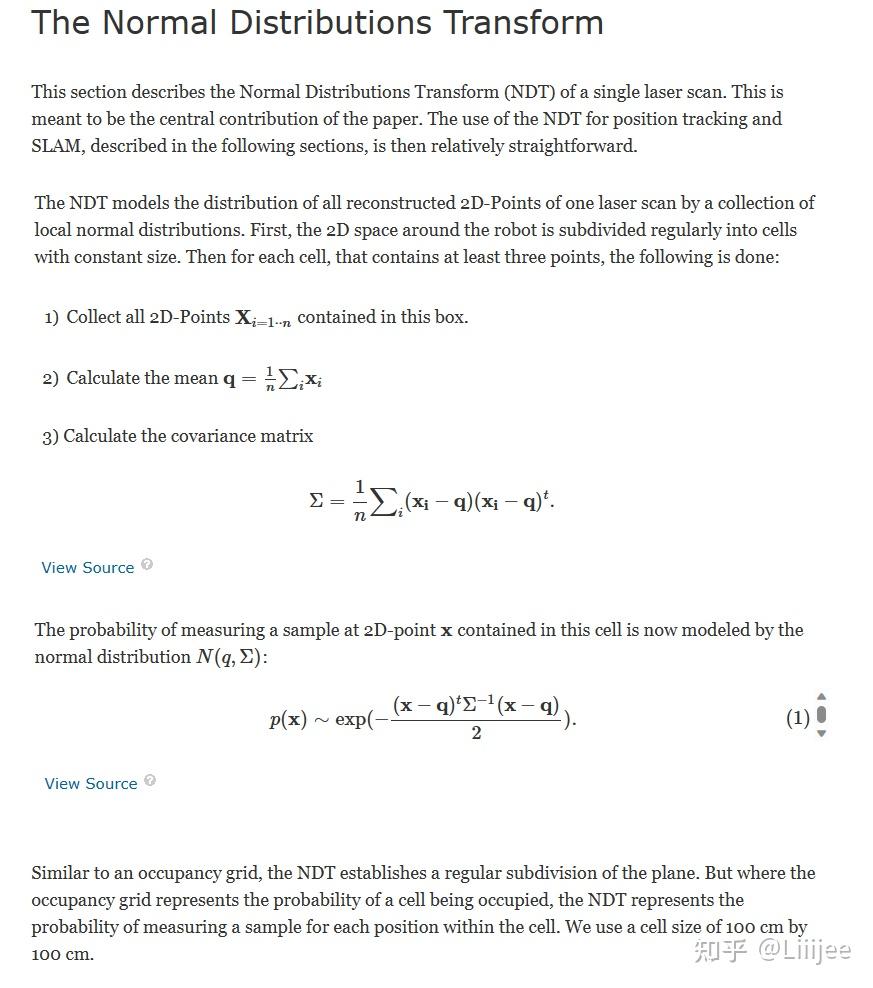 《The Normal Distributions Transform: A New Approach to Laser Scan ...