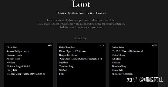 NFT“分子”Loot助推元宇宙链上进化 - 知乎