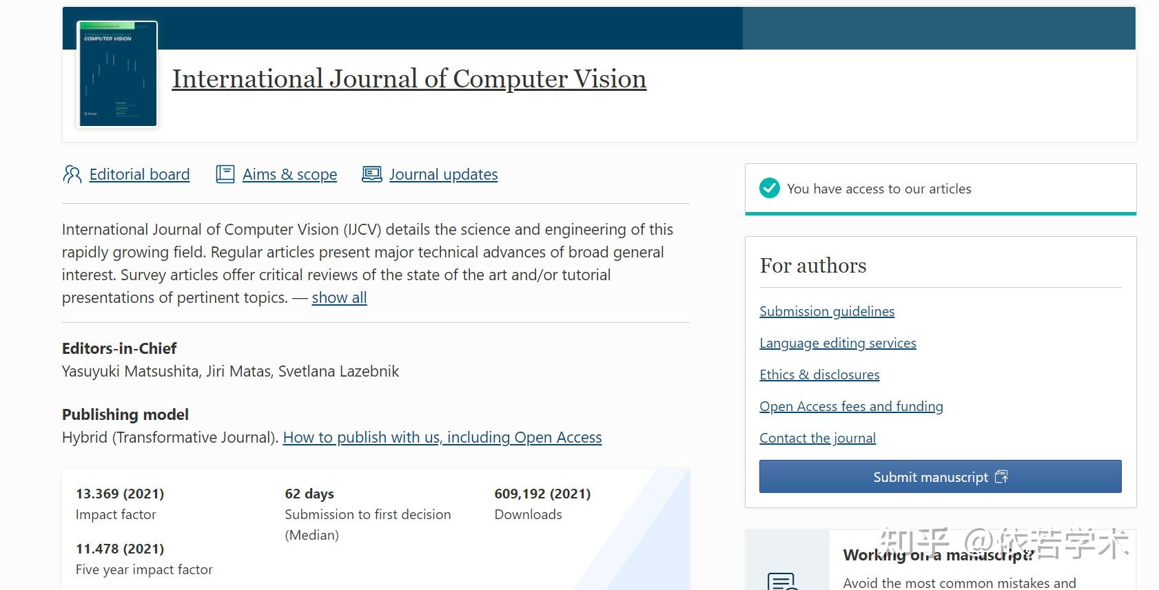 图像处理，机器视觉领域投稿比较快的sci期刊? - 知乎