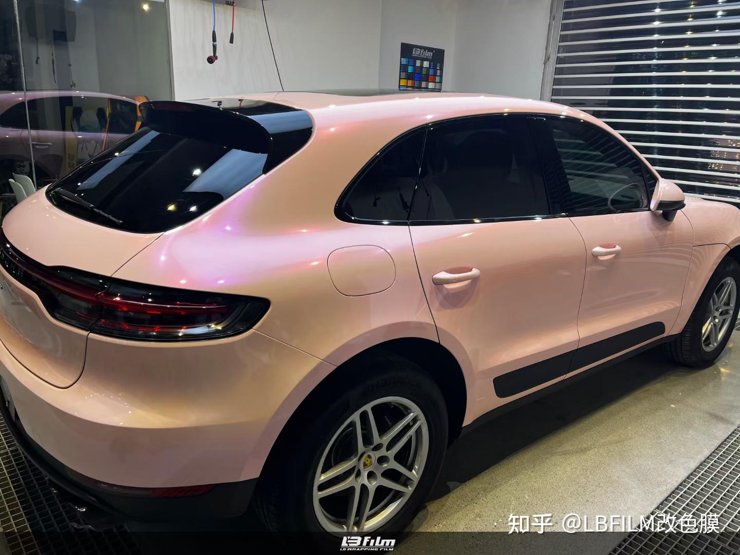 保时捷Macan-LBFILM改色膜钻石胭脂粉 - 知乎