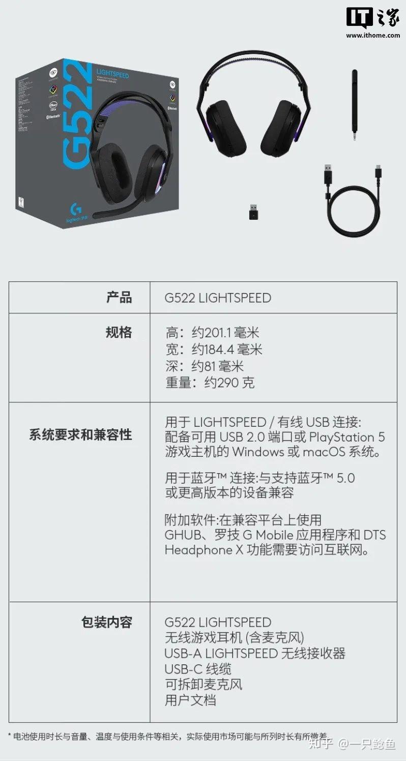 罗技 G522 三模头戴式游戏耳机国行首销，该产品有哪些科技亮点？