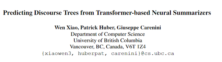 《从基于Transformer的摘要模型中预测话语树》阅读笔记 - 知乎