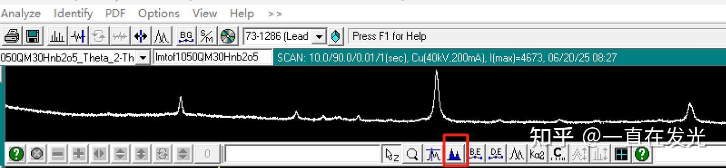 Jade处理XRD数据手动寻峰怎么寻？及PDF卡片导出 - 知乎