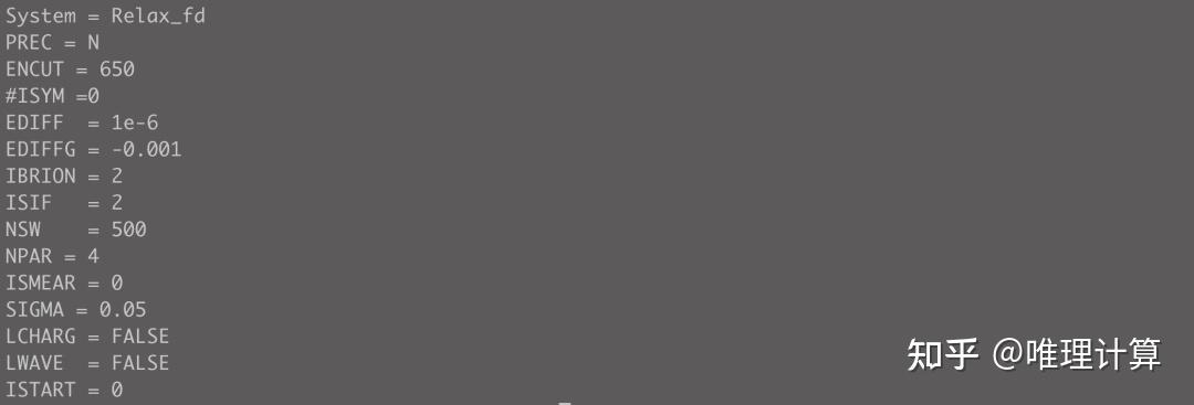 第一性原理 || VASP输入出输出文件及计算实例介绍 - 知乎